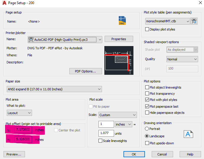 Plot With Layout and Plot Offset – Coding with Visual Basic